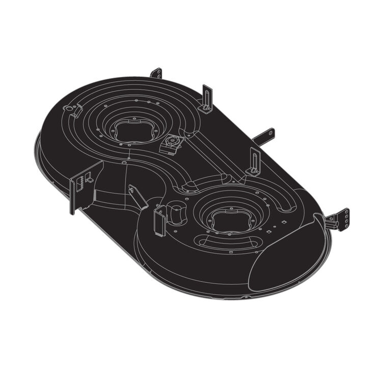 42" Deck Shell (Powder Black) - 983-05184D-0637 | Troy-Bilt US